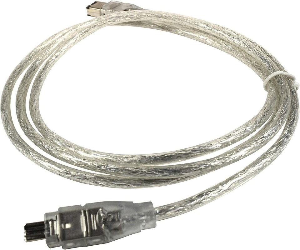 HQRP FireWire 4-6 Pin Cable for Canon ZR85 ZR850 ZR90 ZR900 ZR930 ZR950 ...