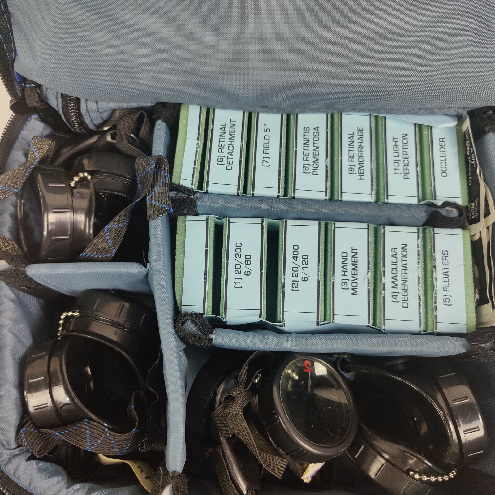 DAAS Vision Simulator Kit Simulation Goggles Set of 7 + Blindfold ...