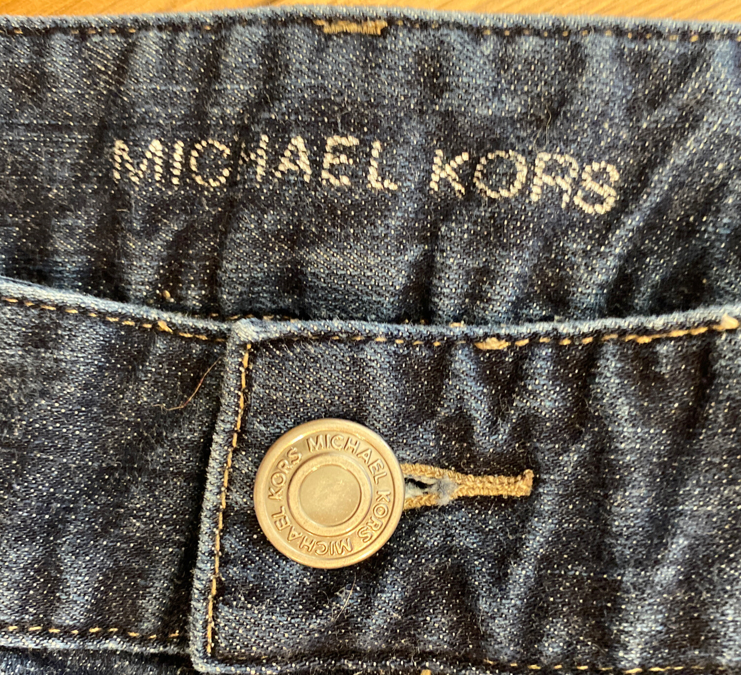 Michael Kors Jeans Woman’s Size 10 MK logo pocket Dar… - Gem