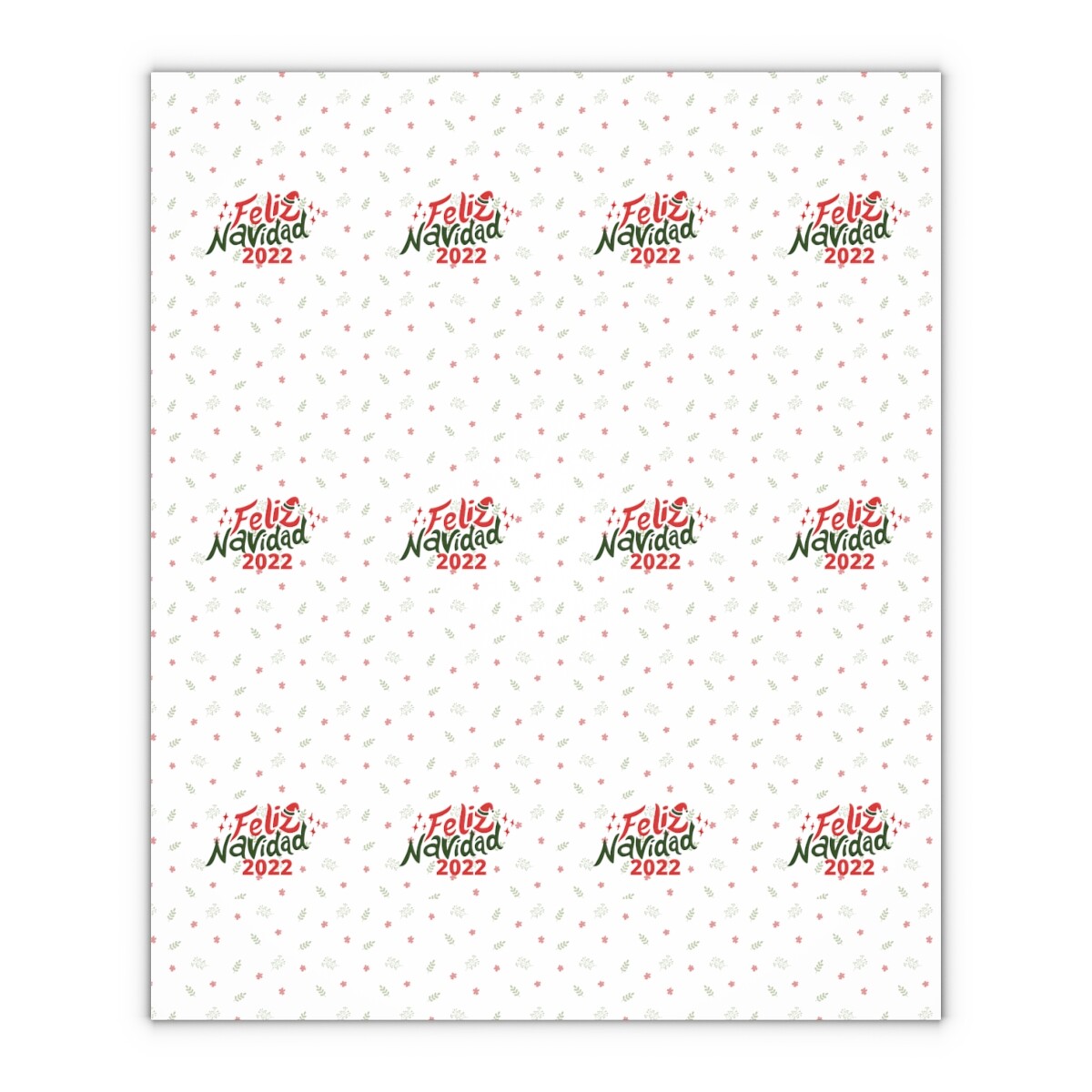 Feliz Navidad 2022 Gift Wrapping Paper Sheets, 1pcs |Spanish wrapping ...