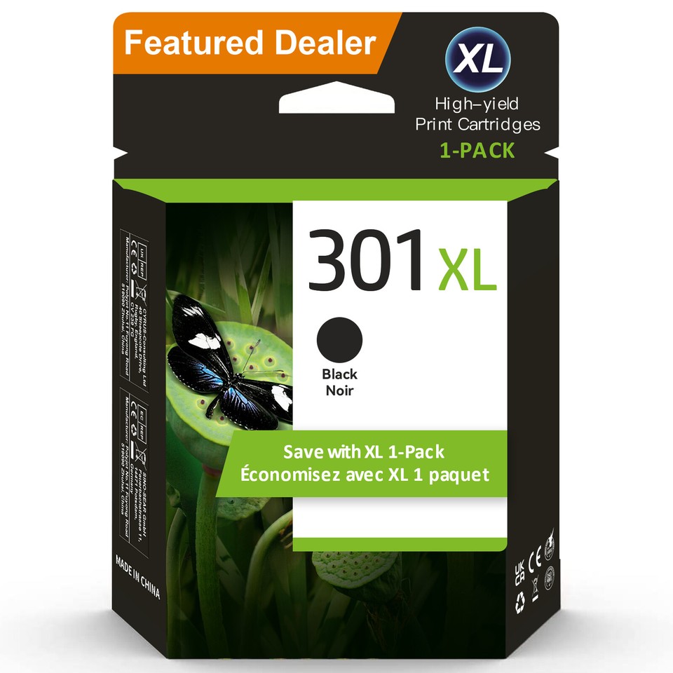 301 Ink Cartridges for HP 301XL Deskjet 1050 2540 2050A 3050 Envy 4500 ...