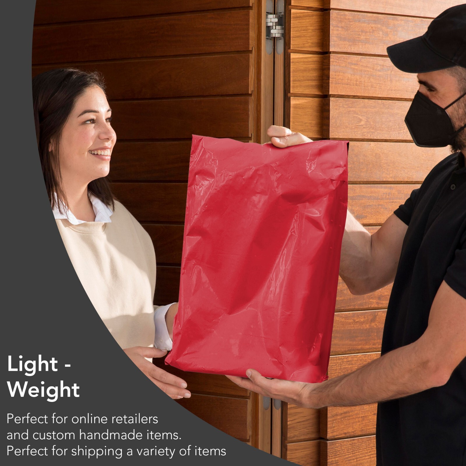 Red Mailing Bags Strong Plastic Poly Postage Post Postal Self Seal ...