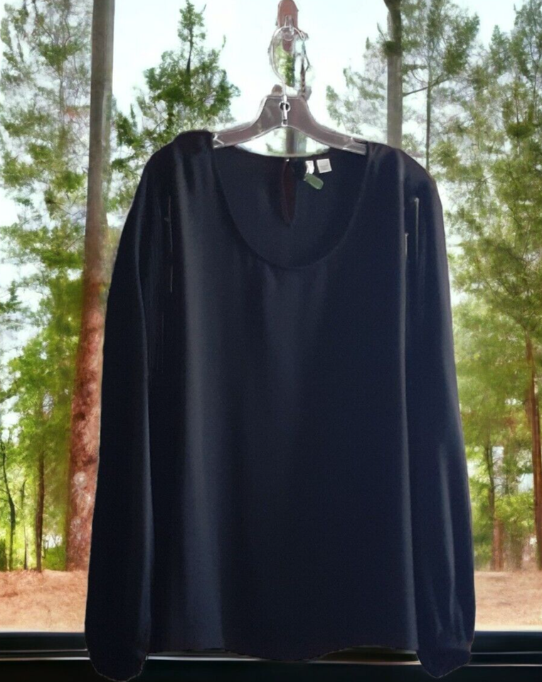 Cato Black Party Blouse Top Sheer Holiday Career Shoulder Flapper ...