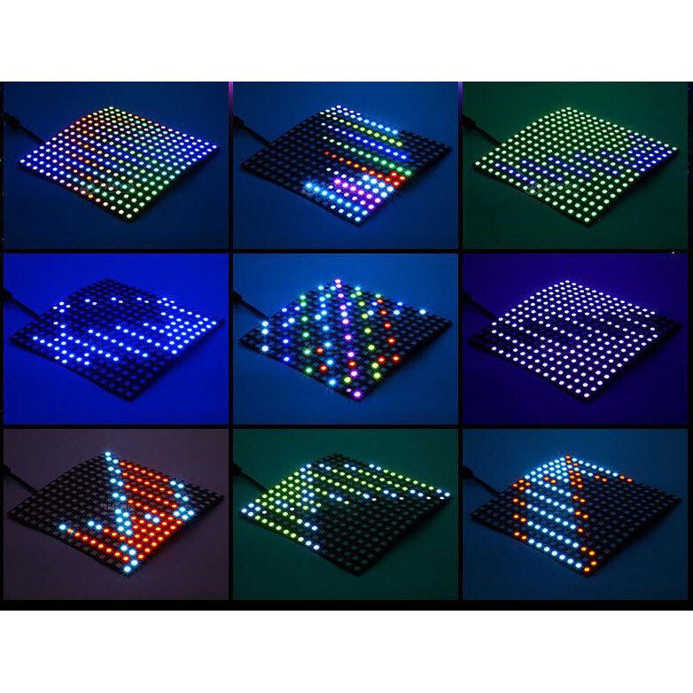 DC5V WS2812B 5050 RGB Flexible LED Panel Matrix Display Screen ...