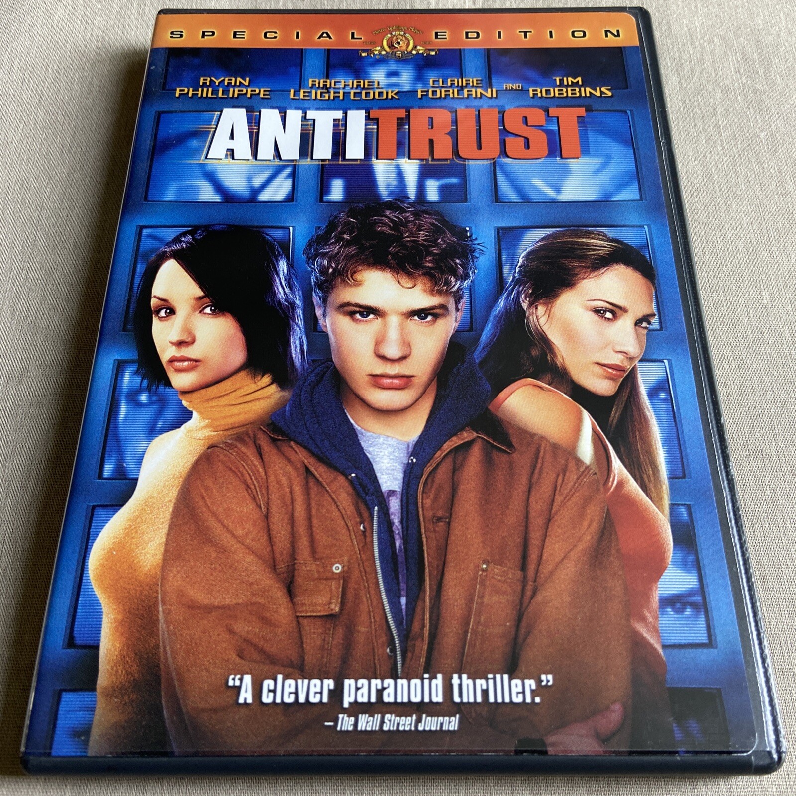 Antitrust (DVD, 2001 Special Edition WS) W/ Insert Ryan Phillippe ...