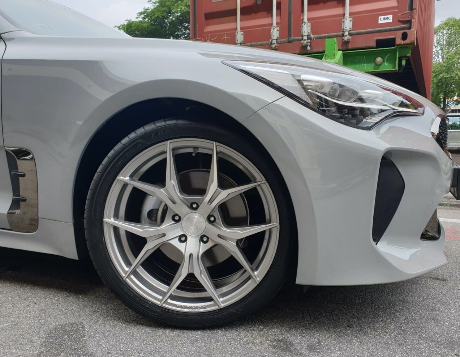 19” ROHANA RFX5 BRUSHED TITANIUM CONCAVE WHEELS FOR Q60 Q50 19X8.5 19x9 ...