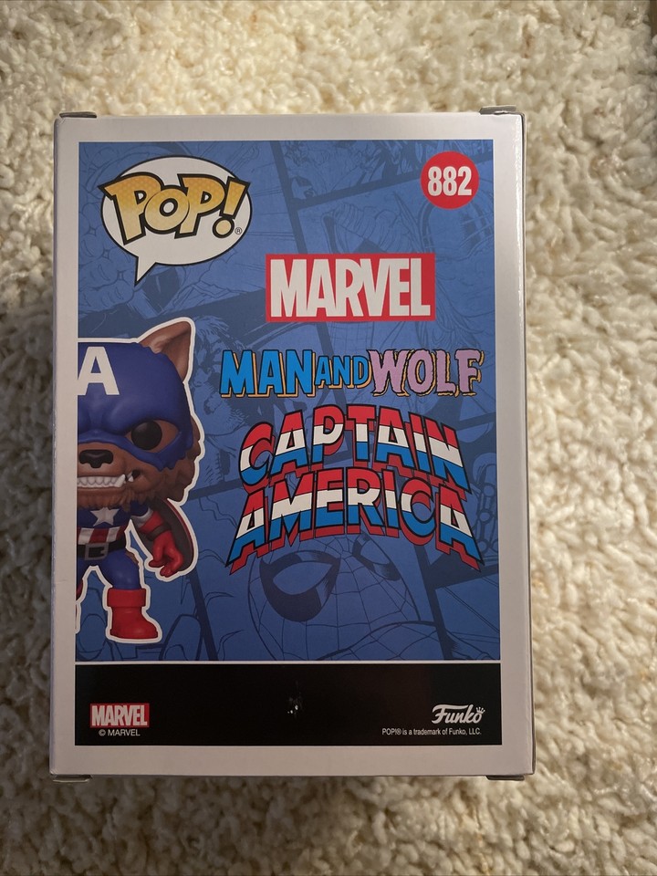 Funko Pop! Marvel Capwolf #882 FunKon 2021 Summer Convention Limited ...