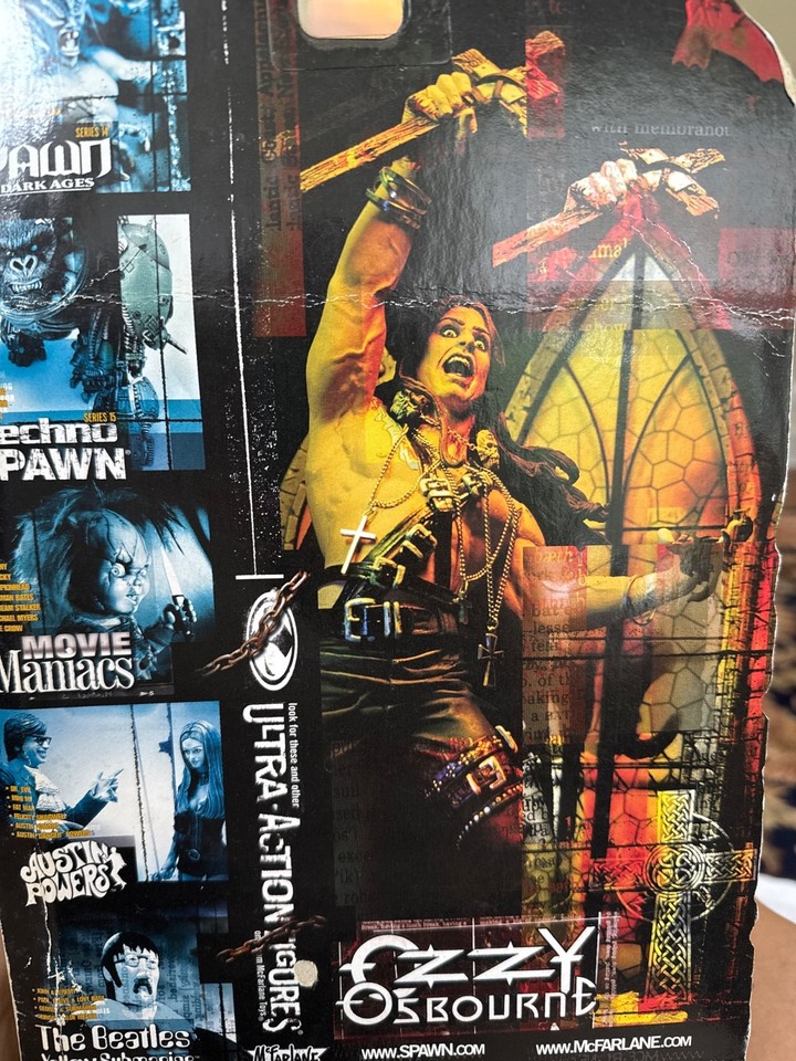 McFarlane Toys Ozzy Osbourne Ultra Action Figure With Headless Bat 1999 ...