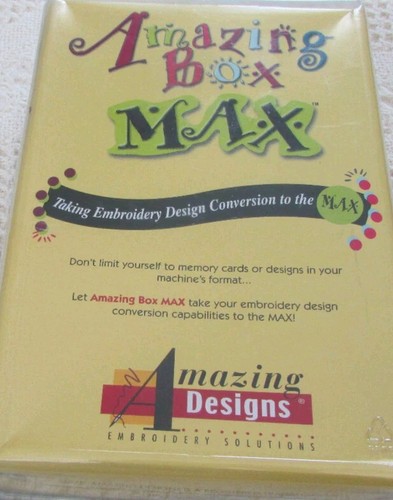 Amazing Box Max Embroidery Designs Card Converter Box Instructions CD W ...