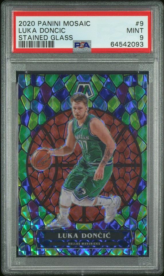 2020 Panini Mosaic Luka Doncic Stained Glass #9 PSA 9 | eBay