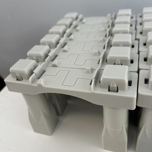 Fisher Price GeoTrax 54 pc Lot Grey Track Riser Support Elevated Bridge ...