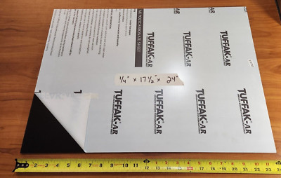 (2) TUFFAK® -AR POLYCARBONATE SHEET 2370 BRONZE 0.25" X 17.50" X 24.00 ...