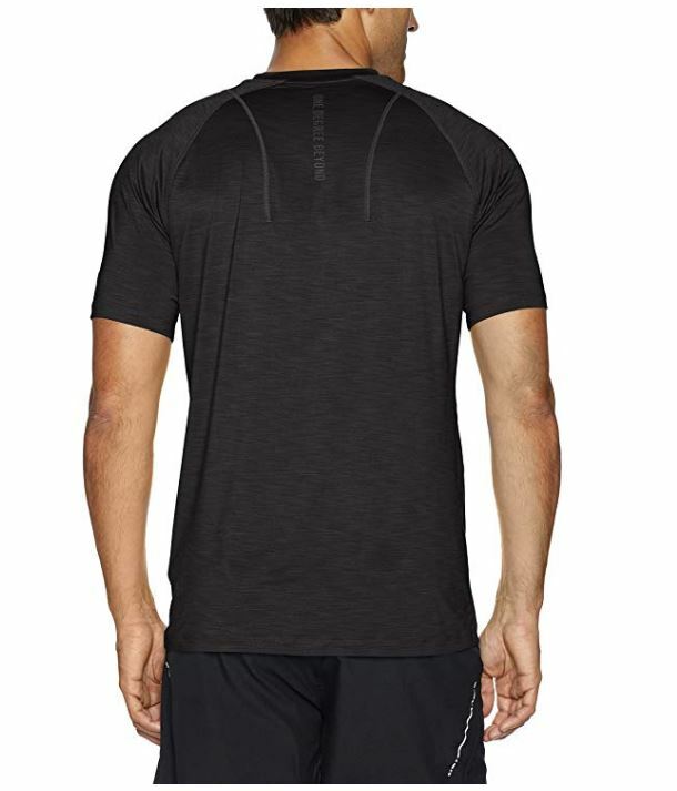 361 Degree Sports Apparel Men's Quk mesh Short Sleeve Shirt, Heather ...
