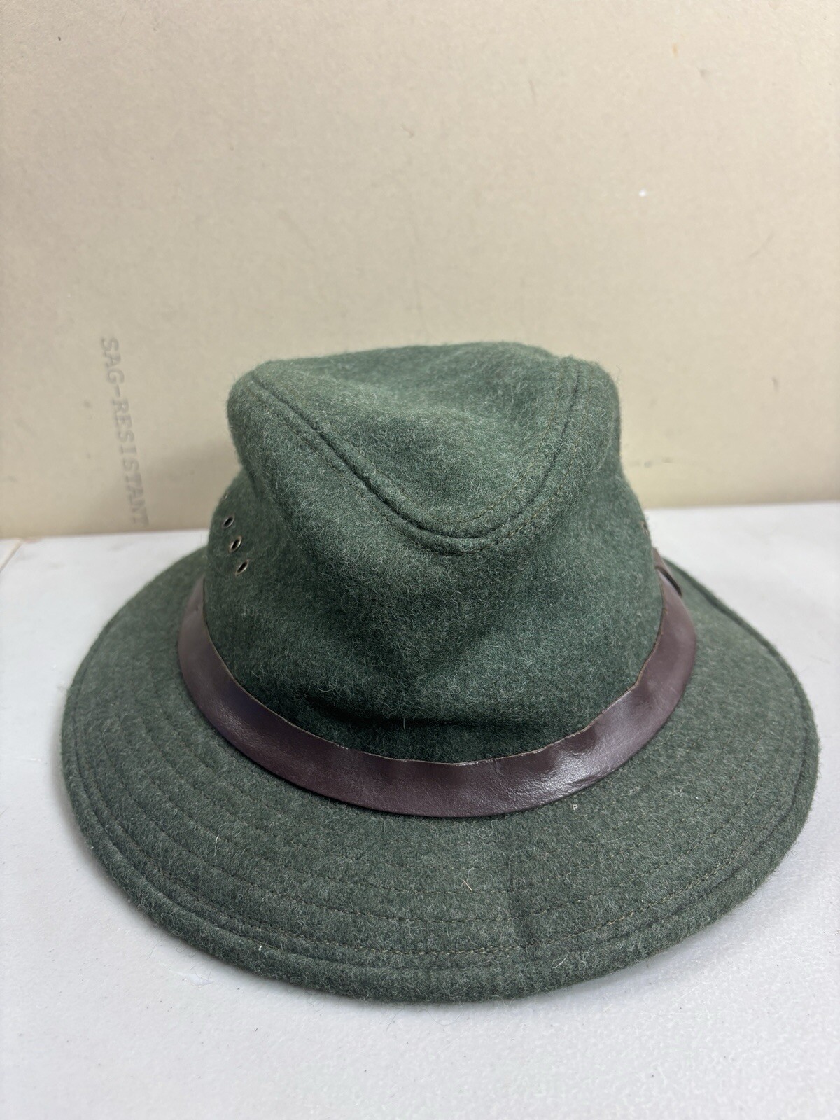 CC FILSON Wool Packer Hat Mens Fedora Forest Green Made in USA Size ...