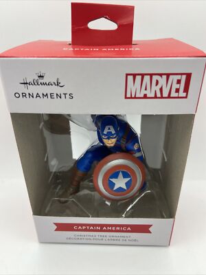 Hallmark Marvel CAPTAIN AMERICA Christmas Tree Ornament - NEW | eBay