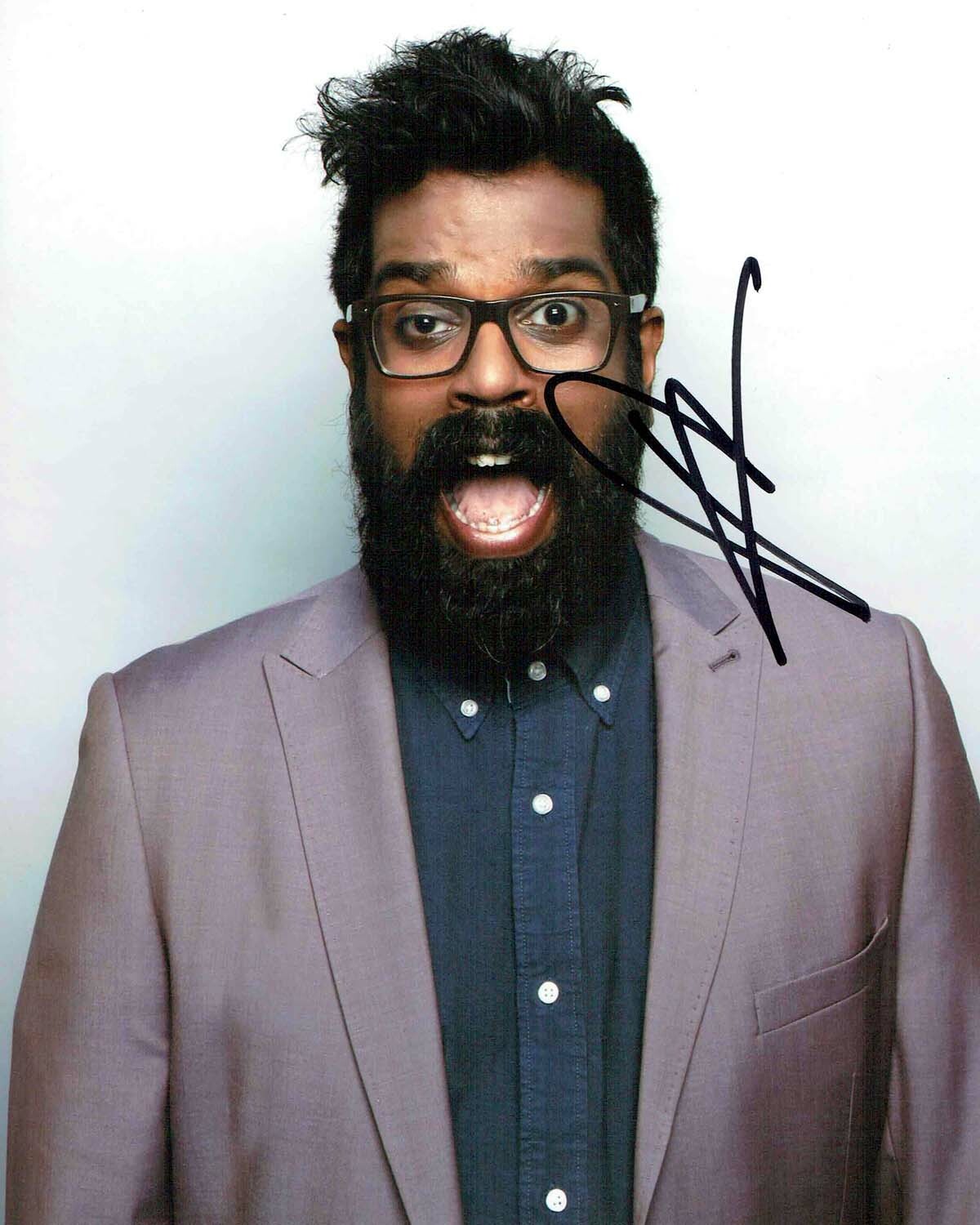 Romesh RANGANATHAN SIGNED Autograph 10x8 Photo 1 + Dealer COA Stand Up ...