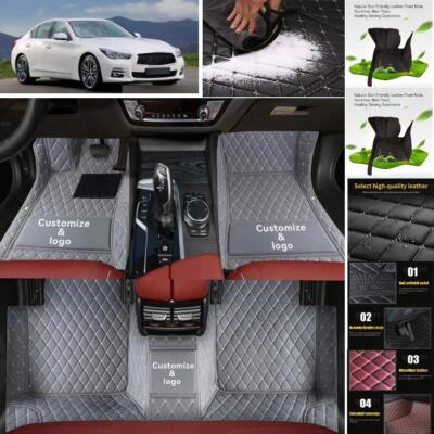 For Infiniti Q50 Q60 Q70 Car Floor Mats Interior Accessories Leather ...