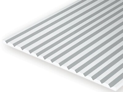 Evergreen EG2025 V-Groove 0.64mm Spacing 0.5mm Thick Plasticard Sheet ...
