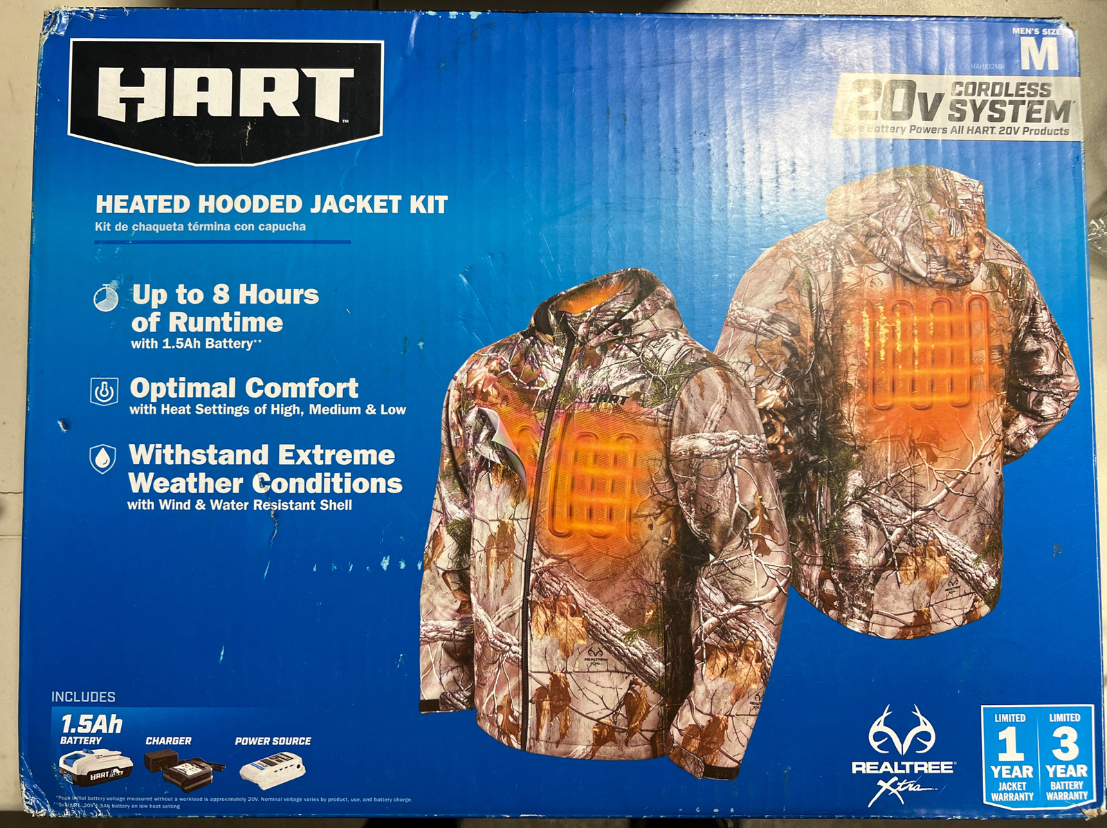 Hart 20V Mens Heated Xtra Camouflage Regular Jacket - Multi-Color ...