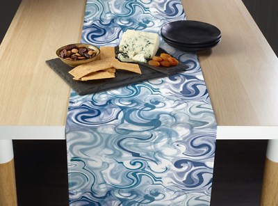 Blue Swirls Table Runners 12"x72" or 14"x108" | eBay.de
