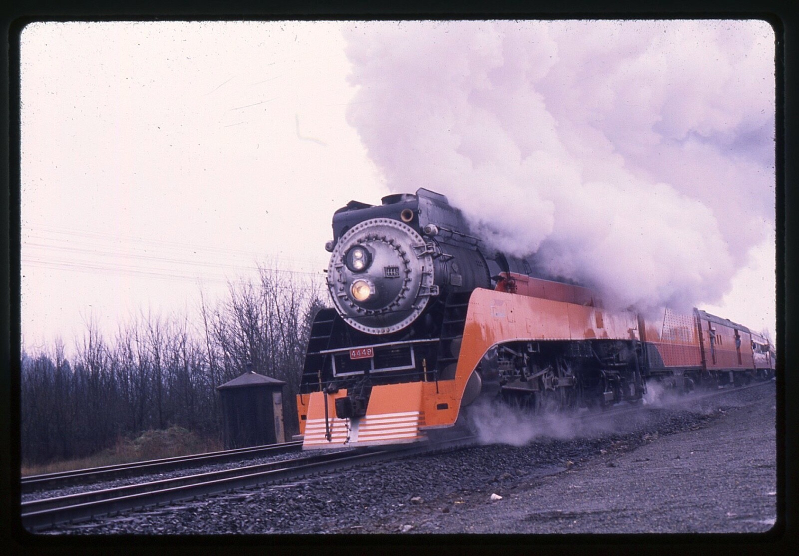 Railroad Slide - Southern Pacific #4449 Steam 4-8-4 Locomotive 1989 ...