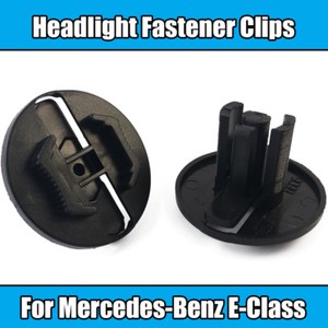 2x Clips For Mercedes Benz Headlight Reflector Fastener Clips Black ...