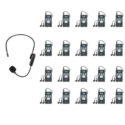Retekess Wireless Translation System Microphone Headset 20 Receivers ...