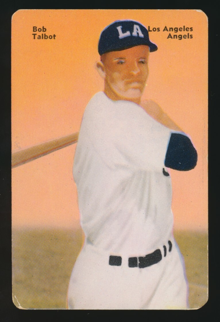 1952 Mother's Cookies (PCL) -#16 BOB TALBOT (Los Angeles Angels) -Tough ...