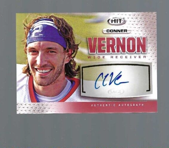 Conner Vernon 2013 Sage Hit Authentic Autograph Rookie Card #A2 | eBay