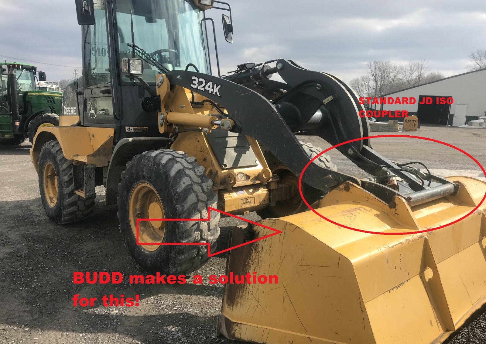 BUDD JD Deere 244J 244k 324k 244L Compact Wheel Loader Skid Steer ...