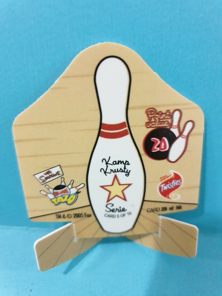 The Simpsons Bowl-a-Rama🏆2005 #5 Tazo Twisties🏆FREE POST | eBay