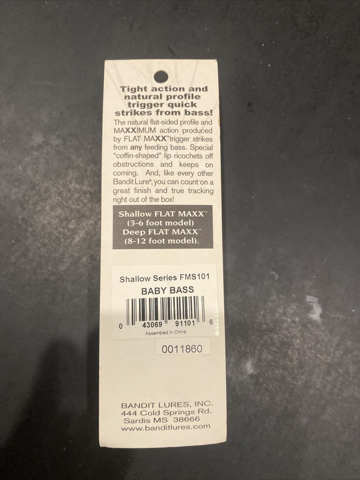 Bandit Flat Maxx 4-8ft Baby Bass | eBay