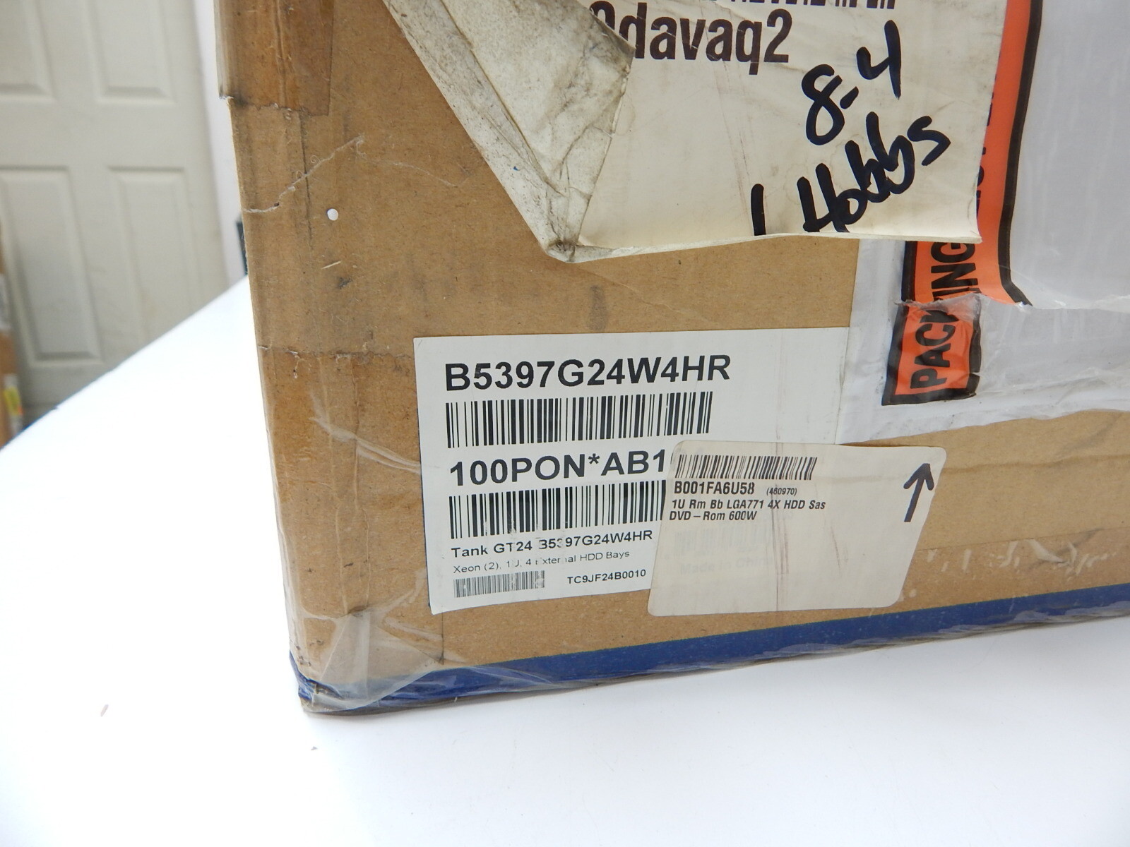 Tyan B5397G24W4HR 1U Rm Bb LGA771 4X HDD Sas DVD-Rom 600W Server BOX ...