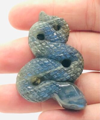 Labradorite Snake Carving | eBay