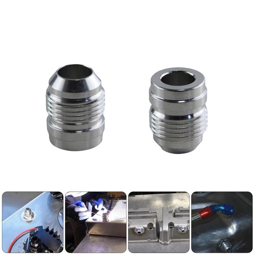 2pcs AN10 7/8"-14 Male Adapter Weld Bung Nitrous Hose Fitting Tank Cell ...
