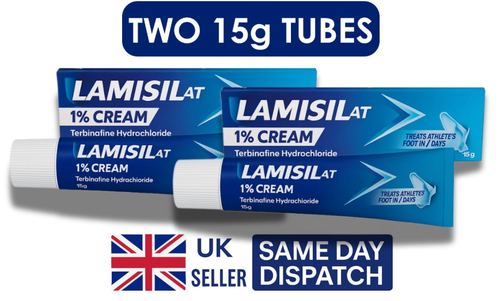 2 X Lamisil At 1% Cream | Athlete’s Foot Treatment | 15g (30g) | New ...