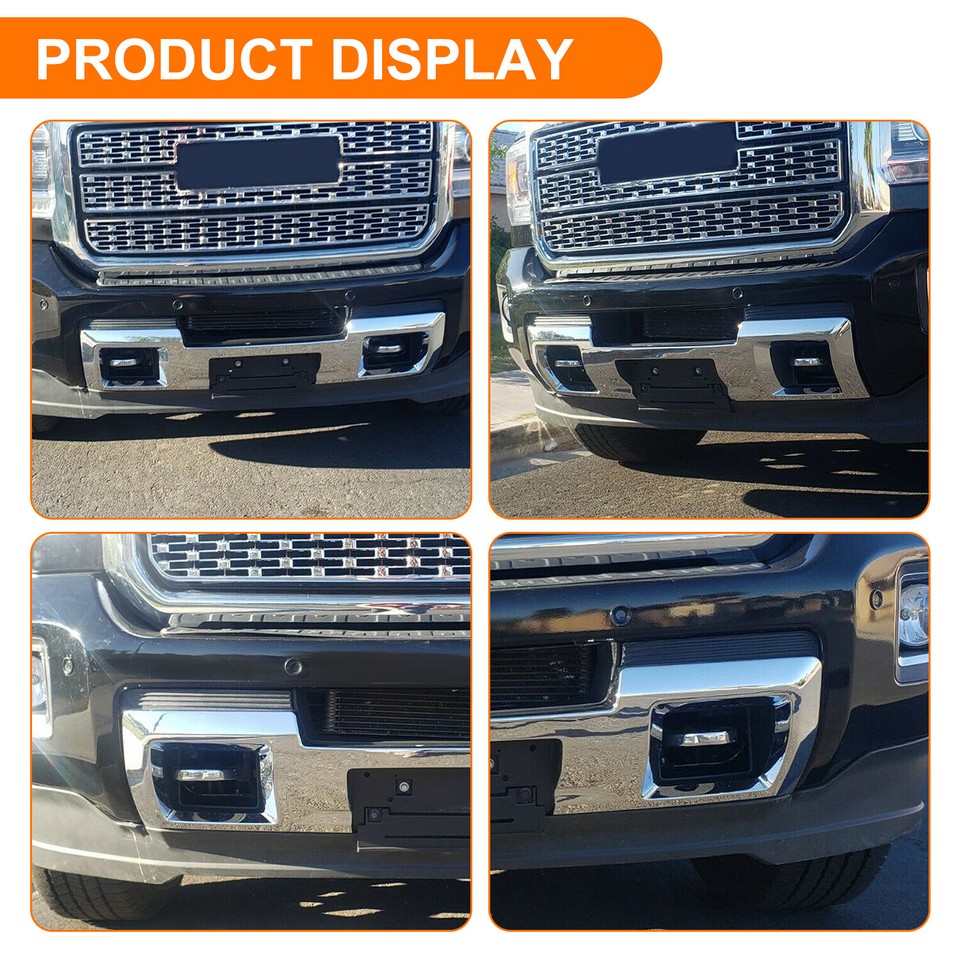 For 15-19 GMC 2500/3500HD Front Bumper Skid Plate Face Bar Replacement ...