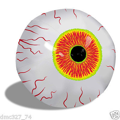 HALLOWEEN Dead Zombie Party Decoration INFLATABLE EYEBALL Beach Ball | eBay