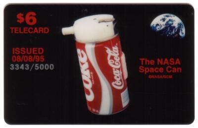 NASA Space Can With Coca-Cola (Coke) Logo USED Phone Card | eBay