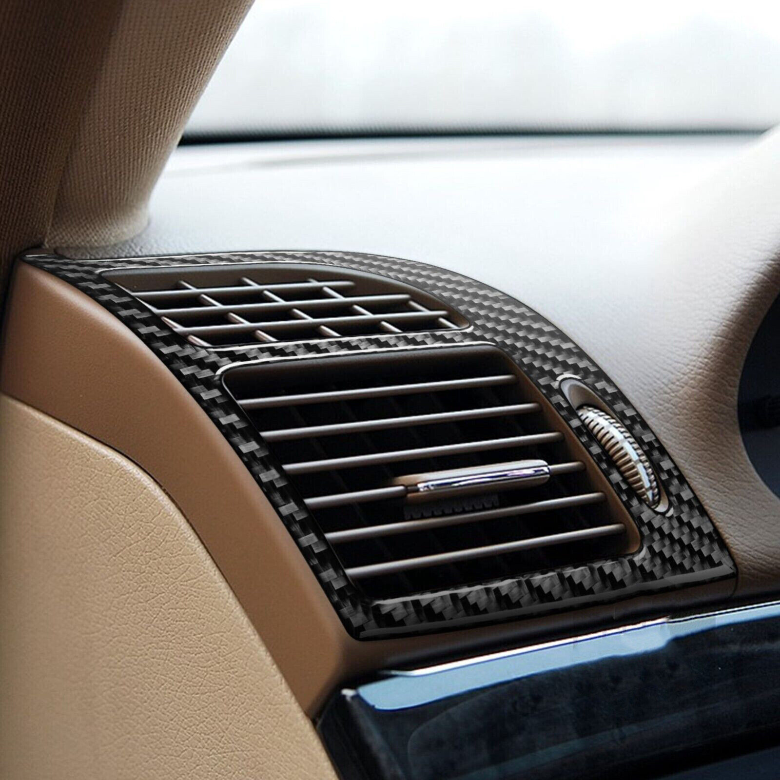 Car Whole Interior Trim 15Pcs Carbon Fiber Cover Sticker For E-class ...