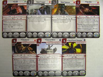 Star Wars Imperial Assault - 7 Deployment Cards | eBay