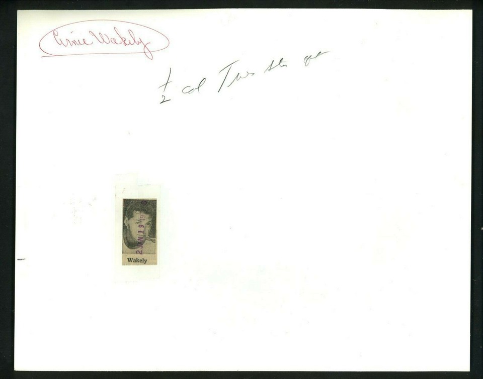 Ernie Wakely 1970 Team Issued Press Photo St. Louis Blues | eBay