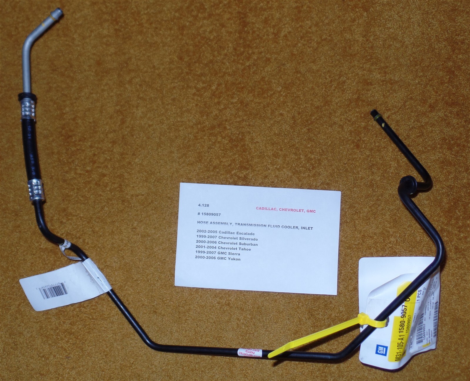 1999-2007 Cad/Chev/GMC Transmission Cooler Inlet Hose NEW 15809057 ...