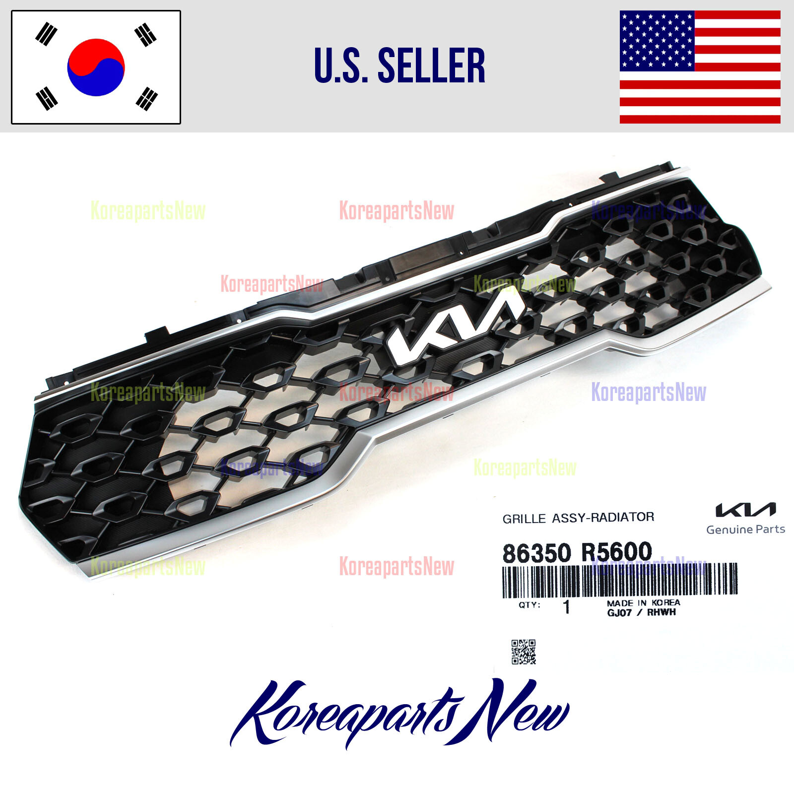 Grille Front Bumper Radiator W/O Camera ⭐GENUINE⭐ Kia Sorento 2022-2023 ...
