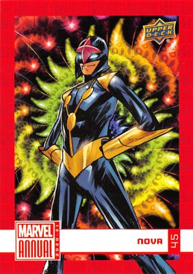 NOVA / Marvel Annual 2020-21 FRACTAL PARALLEL BASE Trading Card #45 | eBay