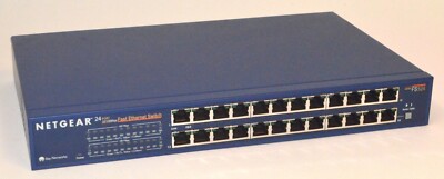 Bay Networks Netgear 24 Port, 10/100 Fast Ethernet Switch *Used* FS524 ...