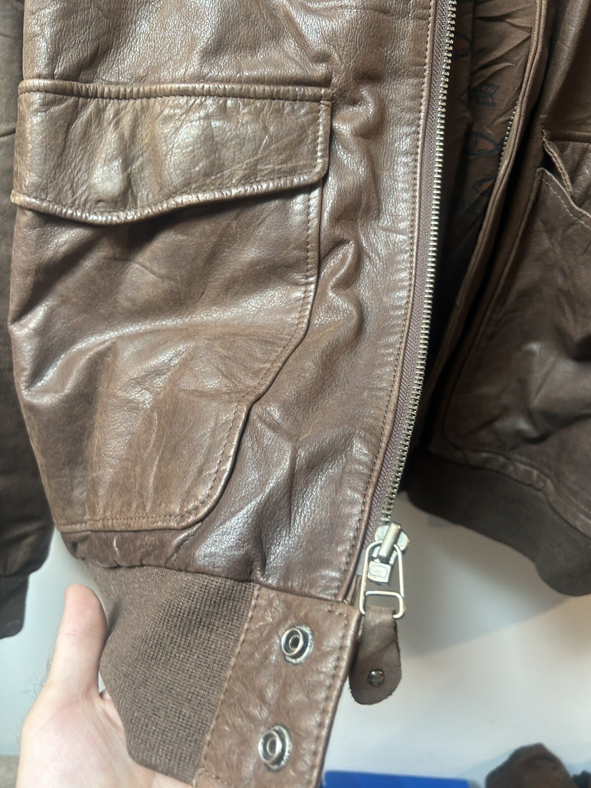 Vintage U2 Wear Me Out World War Two Plane Liner Design Leather ...