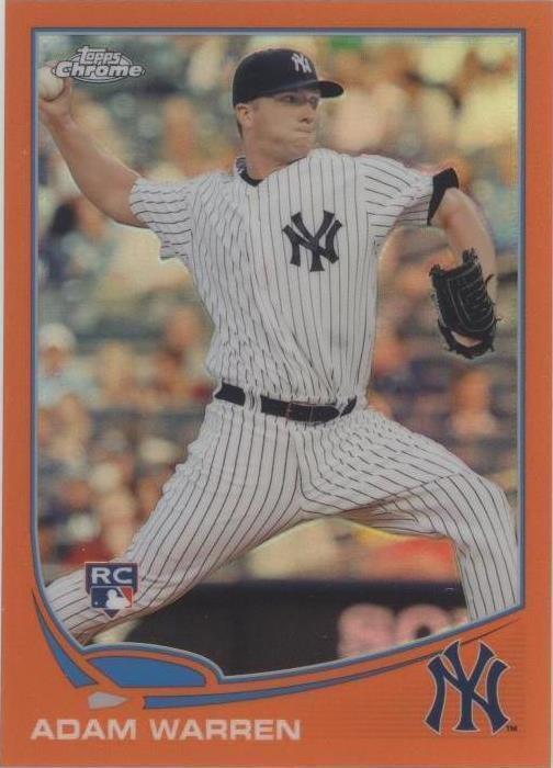 2013 Topps Chrome - Adam Warren #30 Orange Refractor (RC) for sale ...