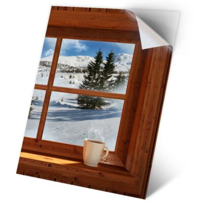 1 x Vinyl Sticker A2 - Alpine Window Ski Resort Skiing #14195 | eBay UK