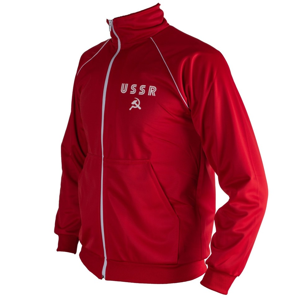 USSR Soviet Union CCCP Retro Outdoor Jacket Tracksuit Zipped Jumper | eBay